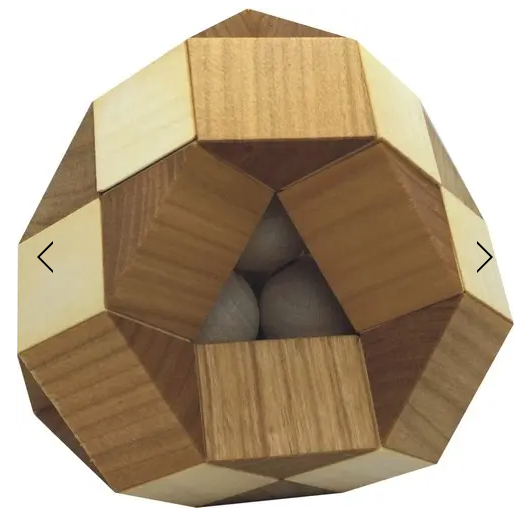 Four Marbles Interlocking Puzzle – Puzzle Box World