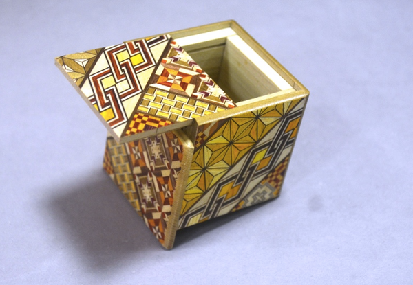 Dice 2 Step Yosegi Money Japanese Puzzle Box – Puzzle Box World